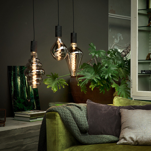 Calex XXL lamp E27 | Vienna | Titanium | 1800K | Dimbaar | 6W Calex 123led.nl